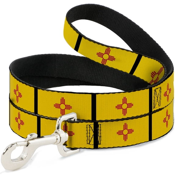 Buckle-Down Pet Leash, Dog Leash, New Mexico Flag Black, 6 Feet Long 1. ...