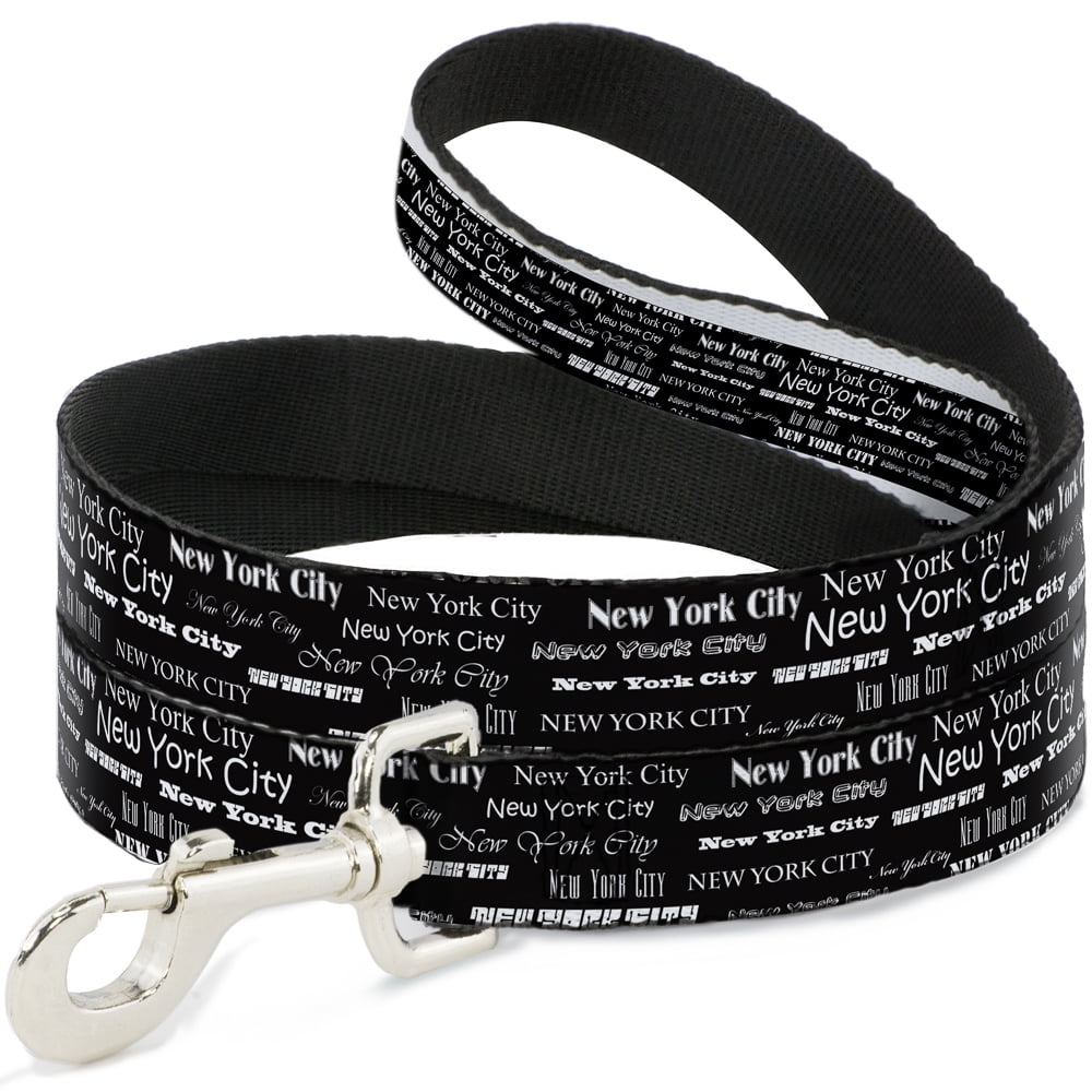 Buckle-Down Pet Leash, Dog Leash, New York City Black White, 4 Feet ...