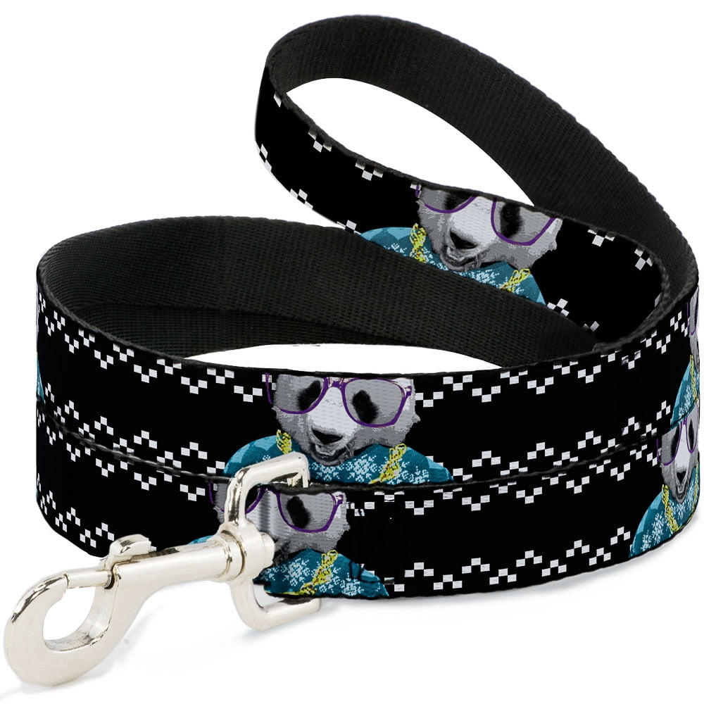 Buckle-Down Pet Leash, Dog Leash, Panda Bling, 6 Feet Long 1.0 Inch ...