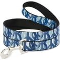Buckle-Down Pet Leash, Dog Leash, Peace Dots White Blue, 4 Feet Long 1. ...