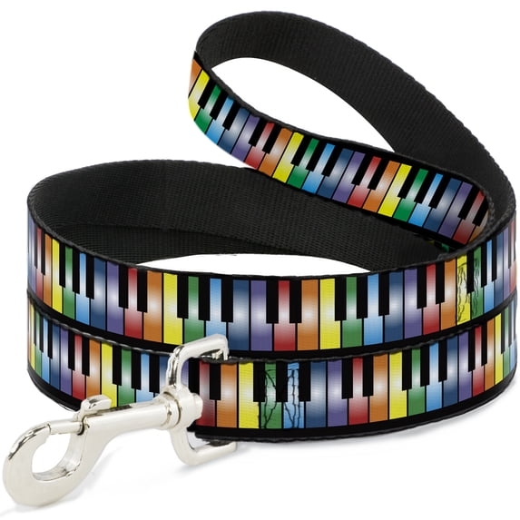 Buckle-Down Pet Leash, Dog Leash, Piano Keys Rainbow, 4 Feet Long 1.0 ...