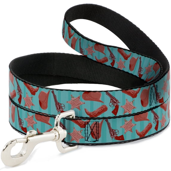 Buckle-Down Pet Leash, Dog Leash, Sheriffs Gear Vertical Stripe ...