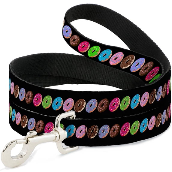 Buckle-Down Pet Leash, Dog Leash, Sprinkle Donuts Black Multi Color, 6 ...