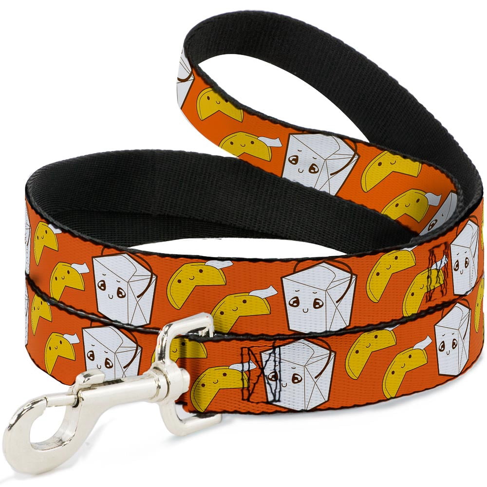 Buckle-Down Pet Leash, Dog Leash, Take Out Fortune Cookies Orange, 4 ...