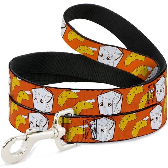 Buckle-Down Pet Leash, Dog Leash, Take Out Fortune Cookies Orange, 4 ...