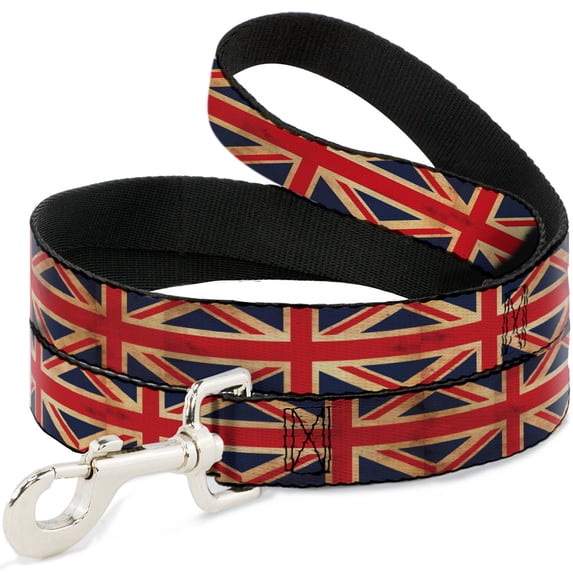 Buckle-Down Pet Leash, Dog Leash, United Kingdom Flag Continuous ...
