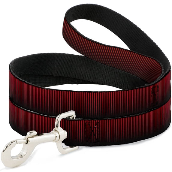 Buckle-Down Pet Leash, Dog Leash, Vertical Stripes Transition Black Red ...