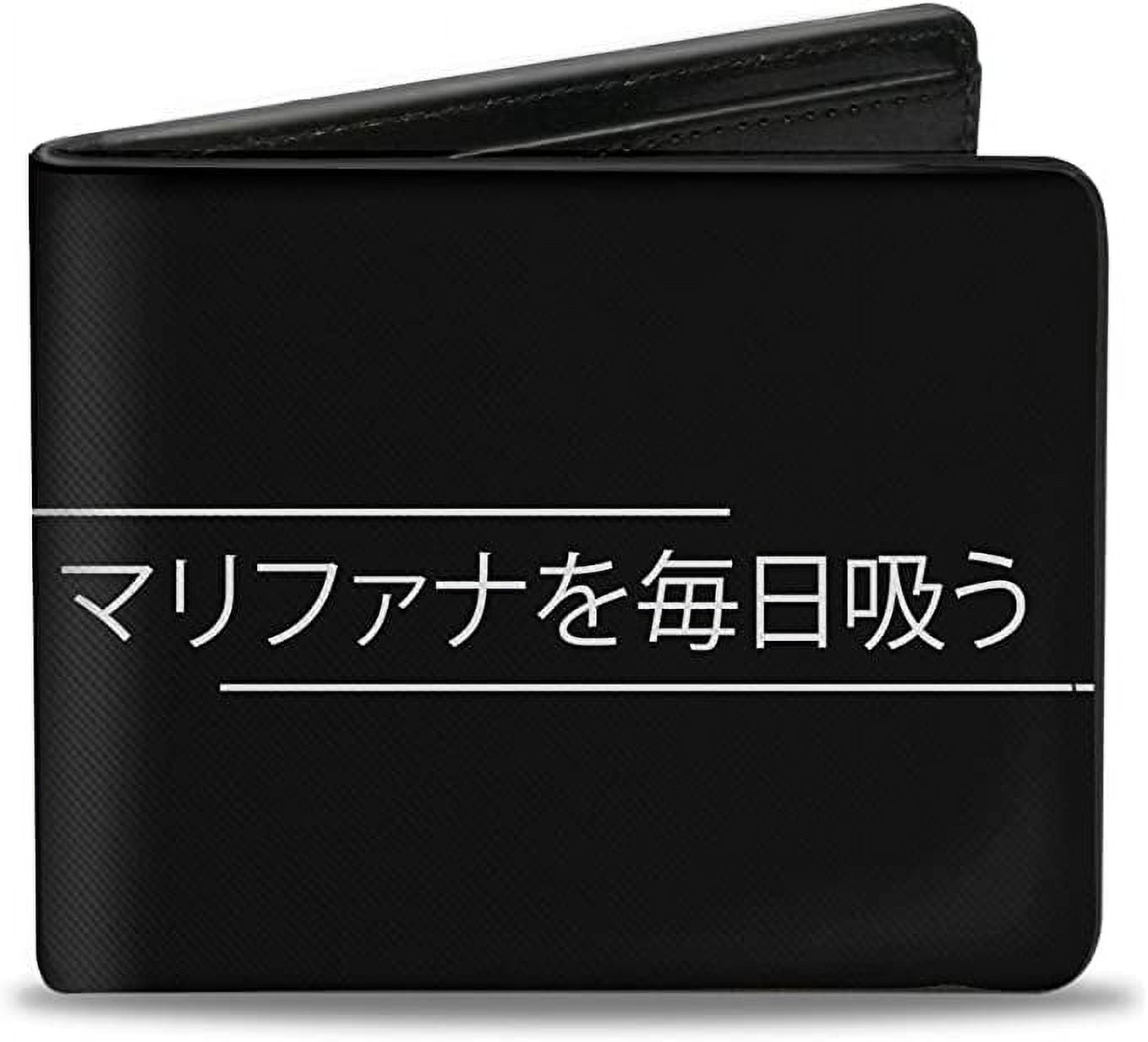 Buckle-Down Wallet, Bifold, Smoke Weed Everyday Japanese Characters ...