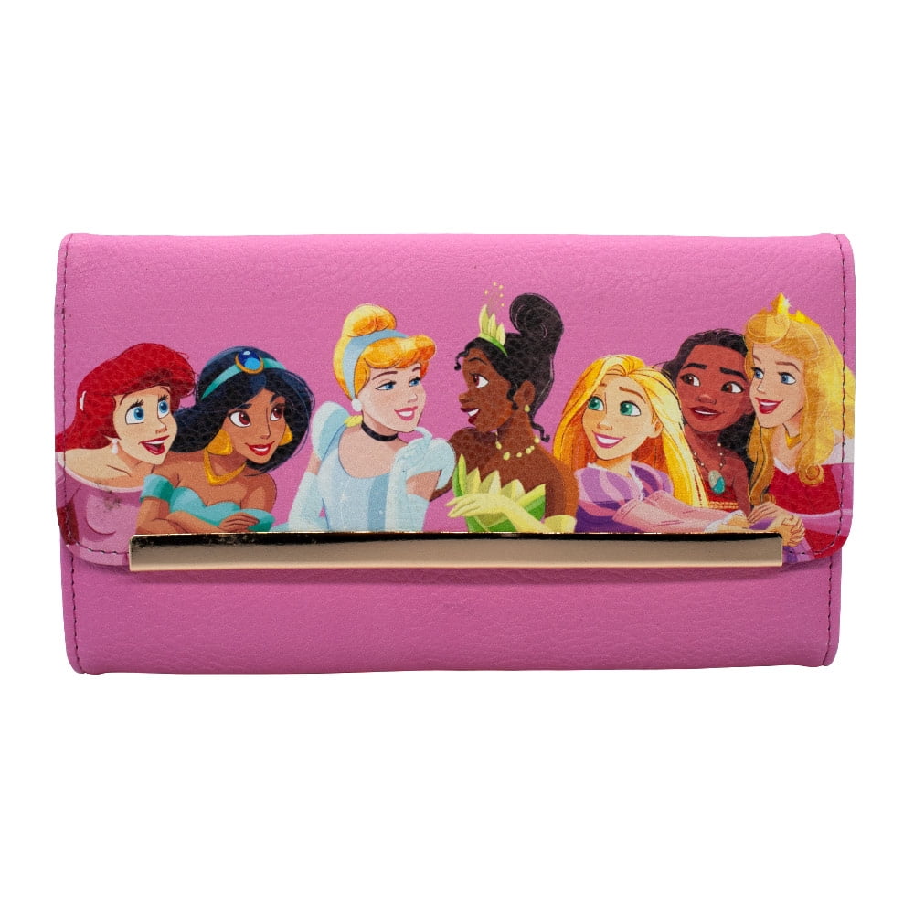 Disney Wallet, Envelope Foldover, Disney Princesses Group Pose, Pink ...