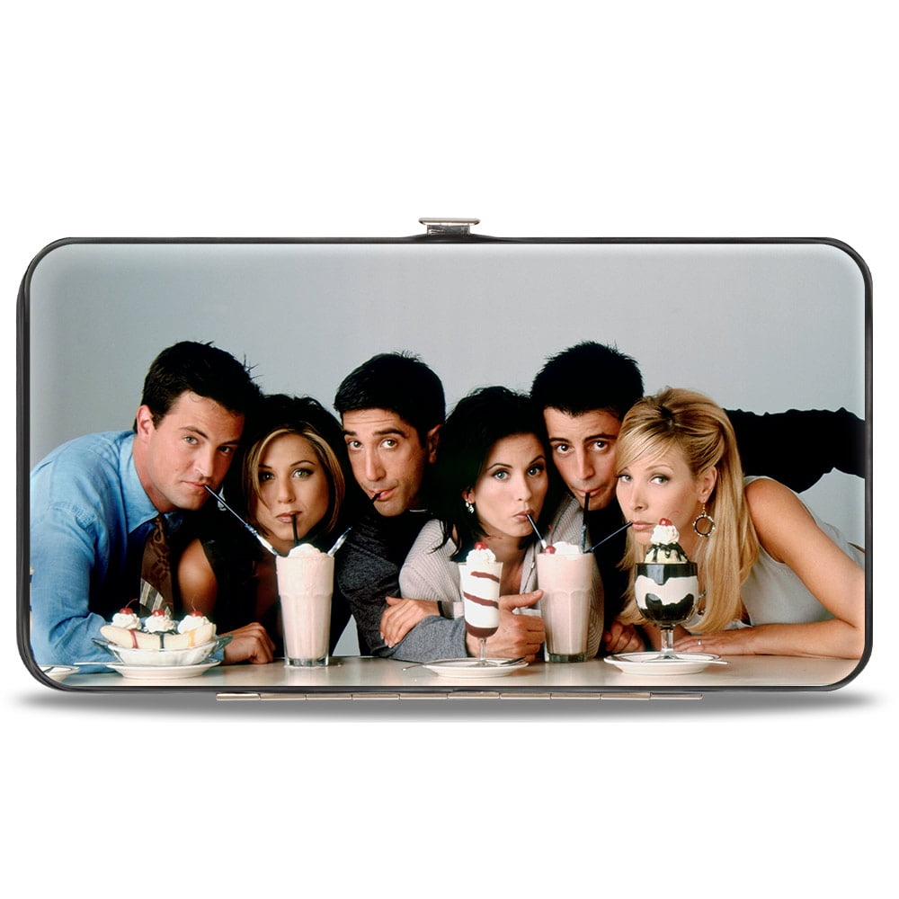 Friends Wallet, Hinged, Friends Vivid 6 Character Milk Shake Pose Logo ...