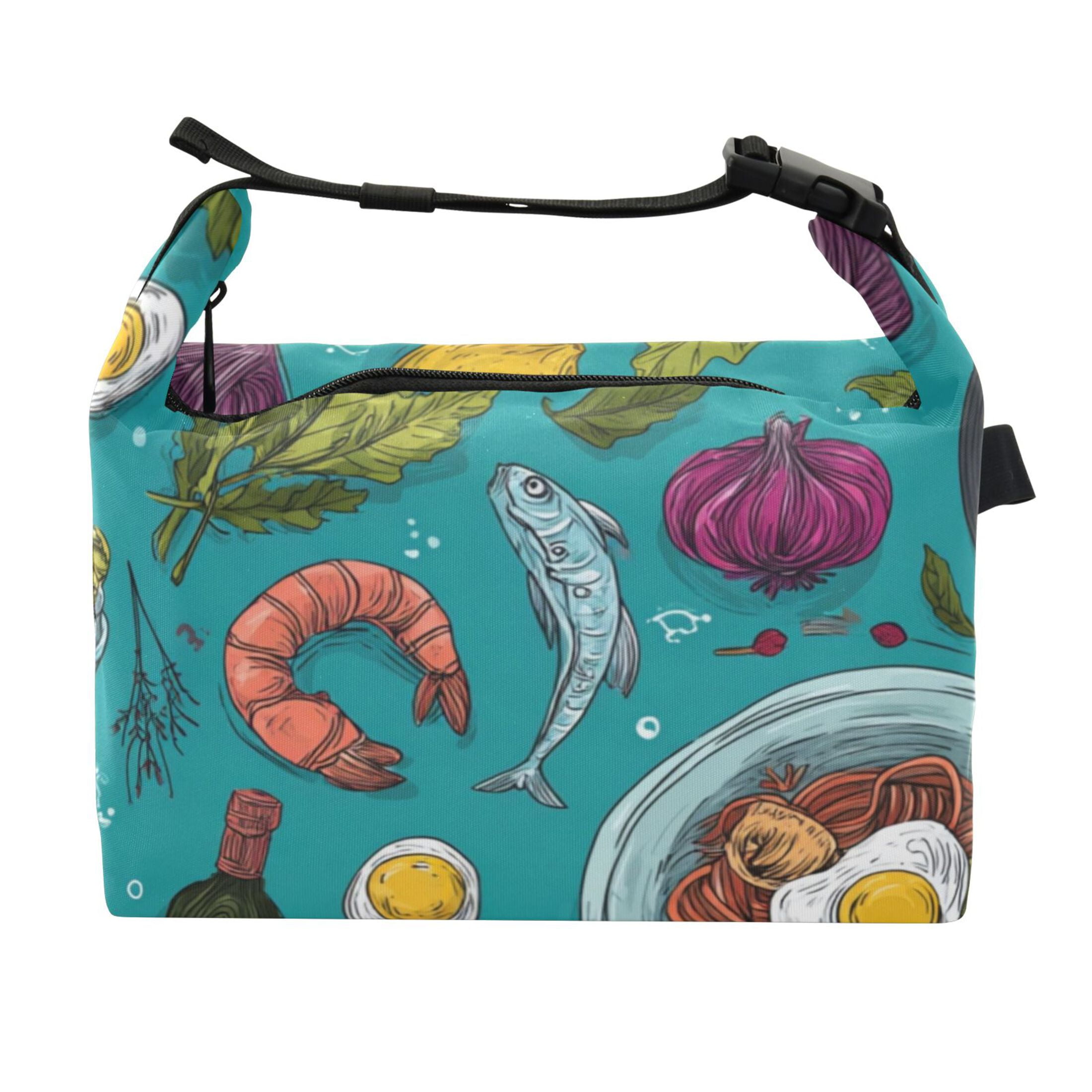 Buckle Handle Insulated Picnic Lunch Bag With Adjustable Strap 7L ...