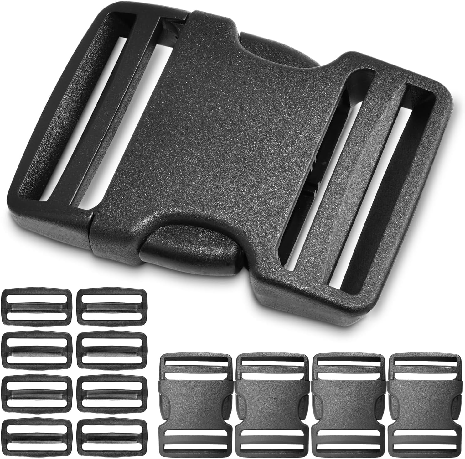 Buckle Quick Side Release Buckles Dual Adjustable No Sewing Clips Snaps ...