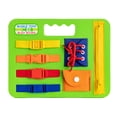 Buckle Toy Busy Board - Learn to Snap, Zip, Tie Shoe Laces, Buckle, and ...