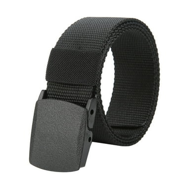 CTM Cotton Adjustable Belt with Brass Buckle - Walmart.com