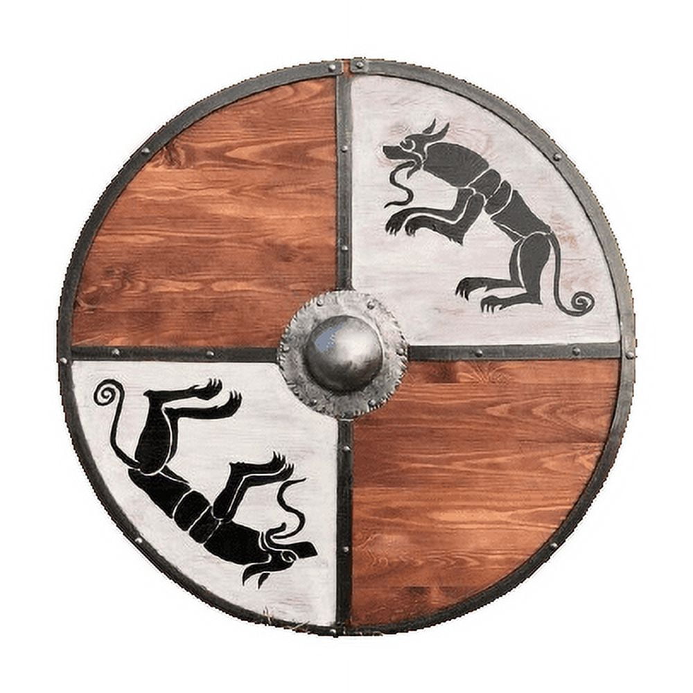 Buckler shield, medieval armor, norse mythology gift, wolf shield ...