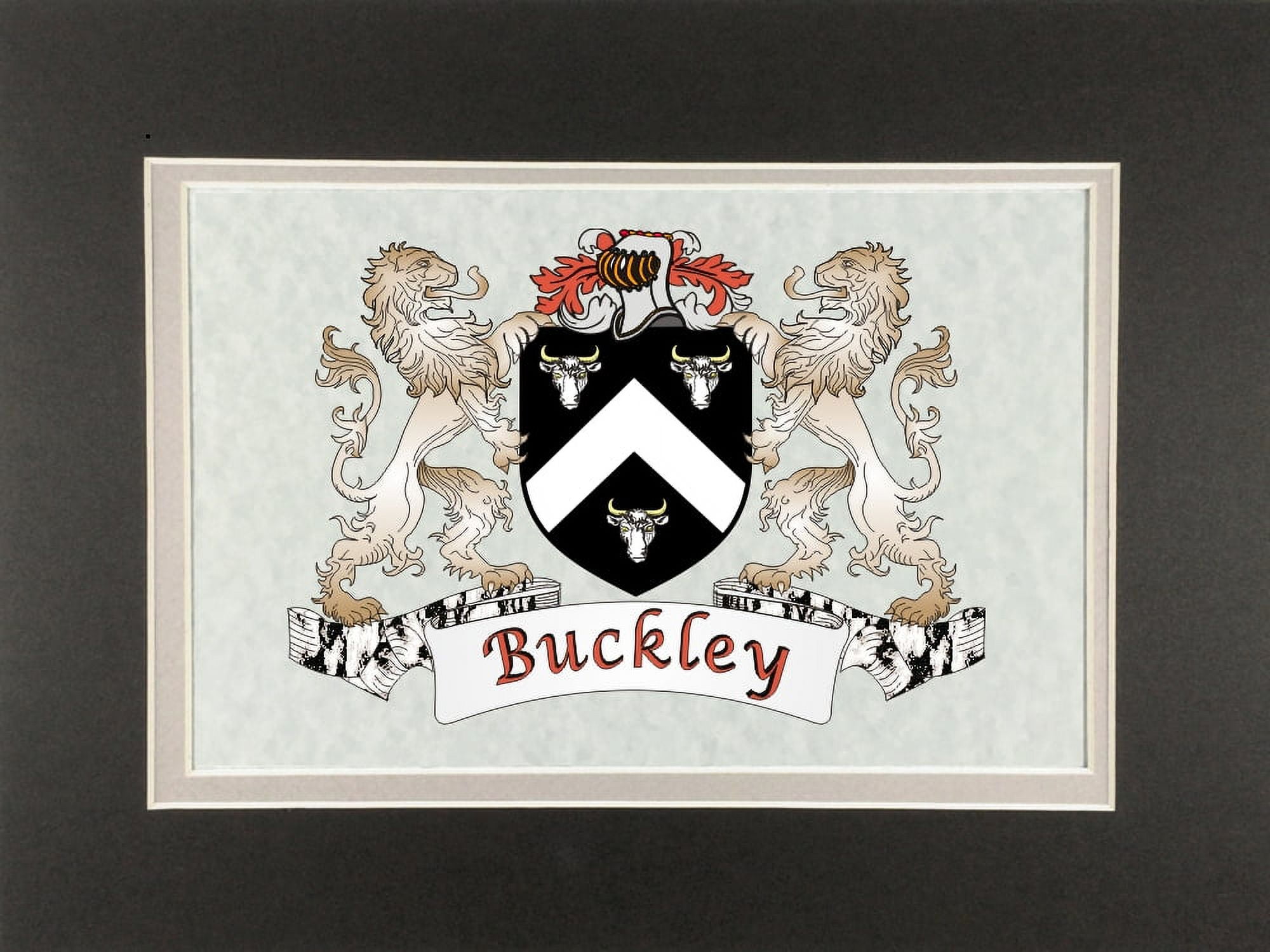 Buckley Irish Coat of Arms Print - Frameable 9" x 12" - Walmart.com