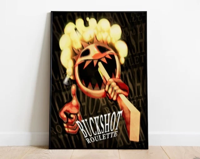 Buckshot Roulette Poster Print, Gaming Poster, Room Decor, Wall Decor ...