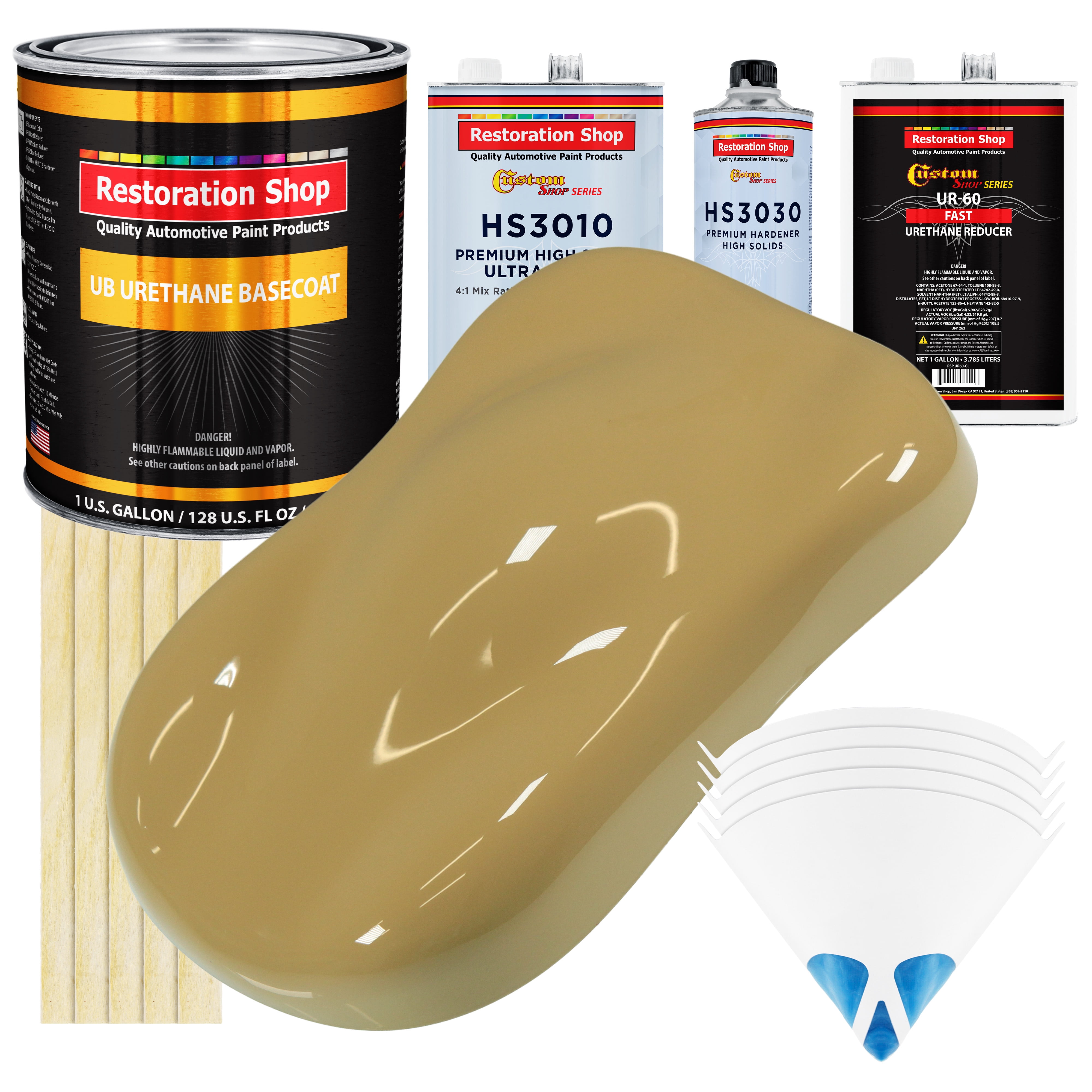 Buckskin Tan Gallon Premium URETHANE BASECOAT CLEARCOAT Car Auto Paint ...