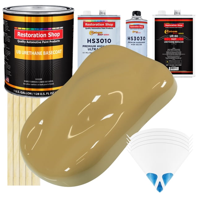 Buckskin Tan Gallon Premium URETHANE BASECOAT CLEARCOAT Car Auto Paint ...