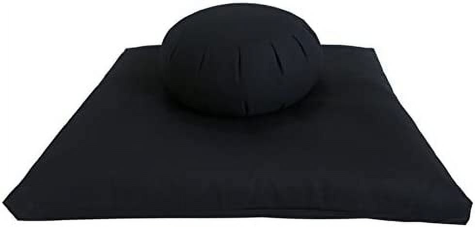Buckwheat Zafu and Zabuton Meditation Cushion Set (2pc) - Walmart.com