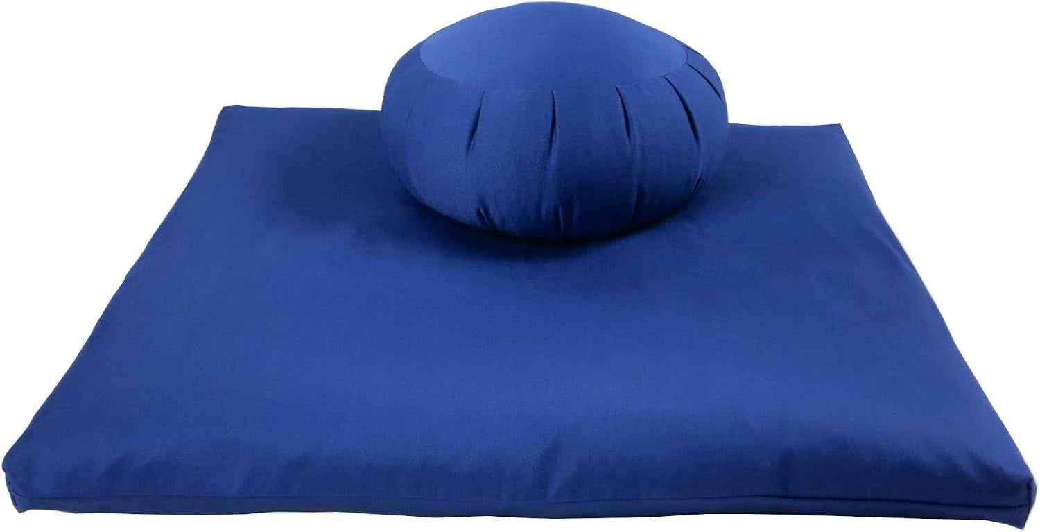 Buckwheat Zafu and Zabuton Meditation Cushion Set (2pc) - Walmart.com