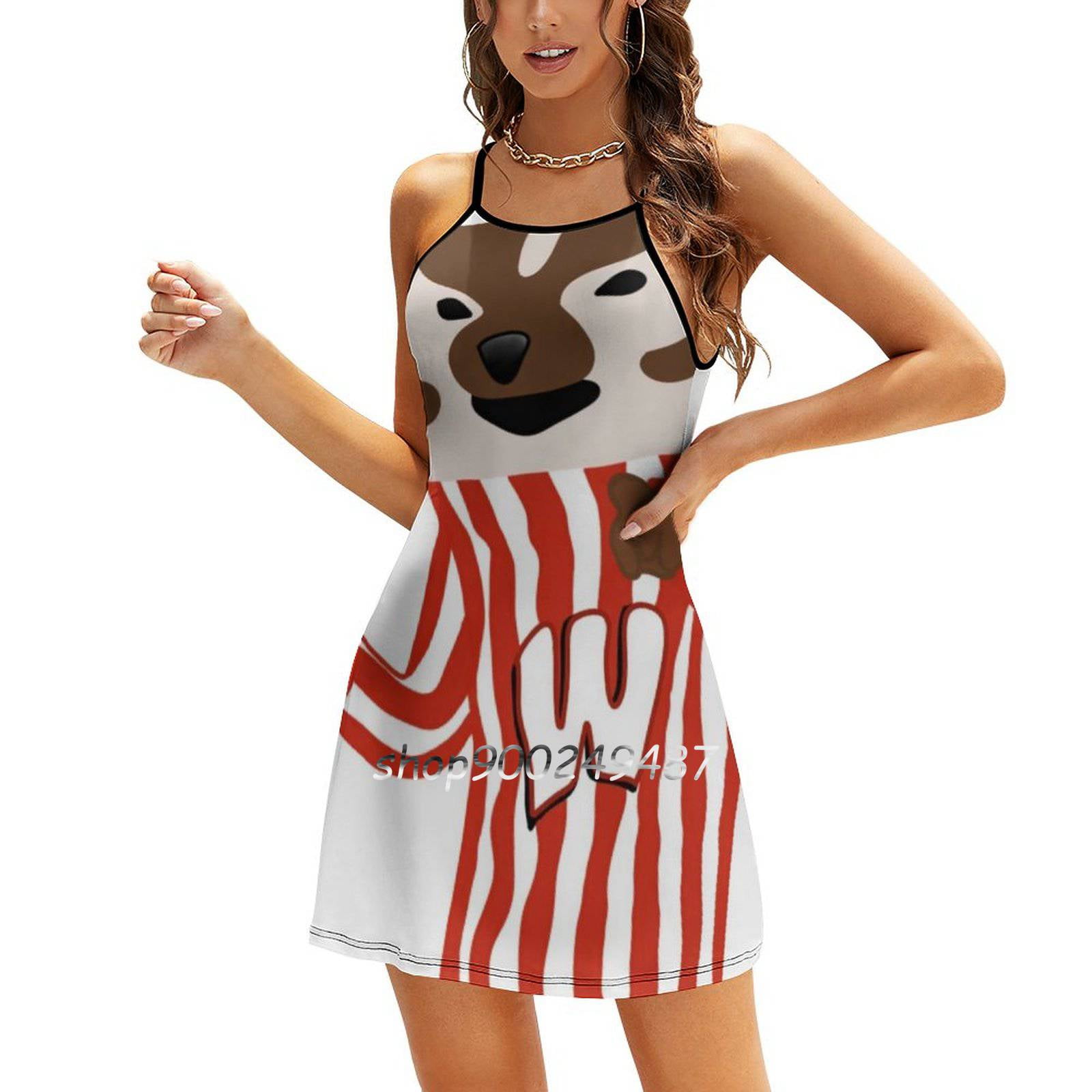 Bucky Badger & Culvers Sweetheart Knot Flared Dress Fashion Design ...