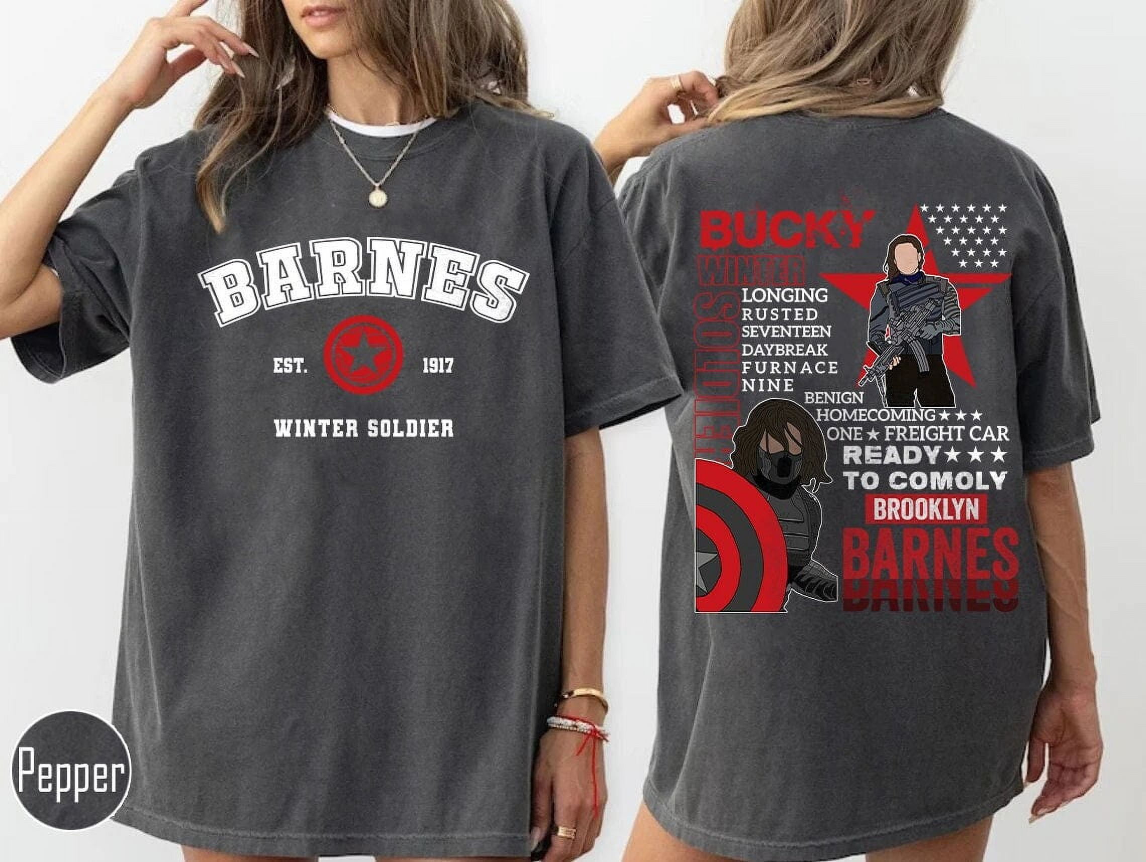 Bucky Barnes Comfort Colors T-shirt, Barnes 1917, Winter Soldier ...