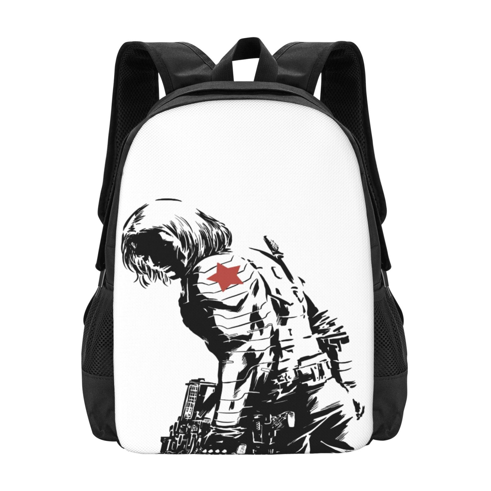 Bucky Barnes Winter Soldier Backpack Fashion Travel Backpack Laptop ...