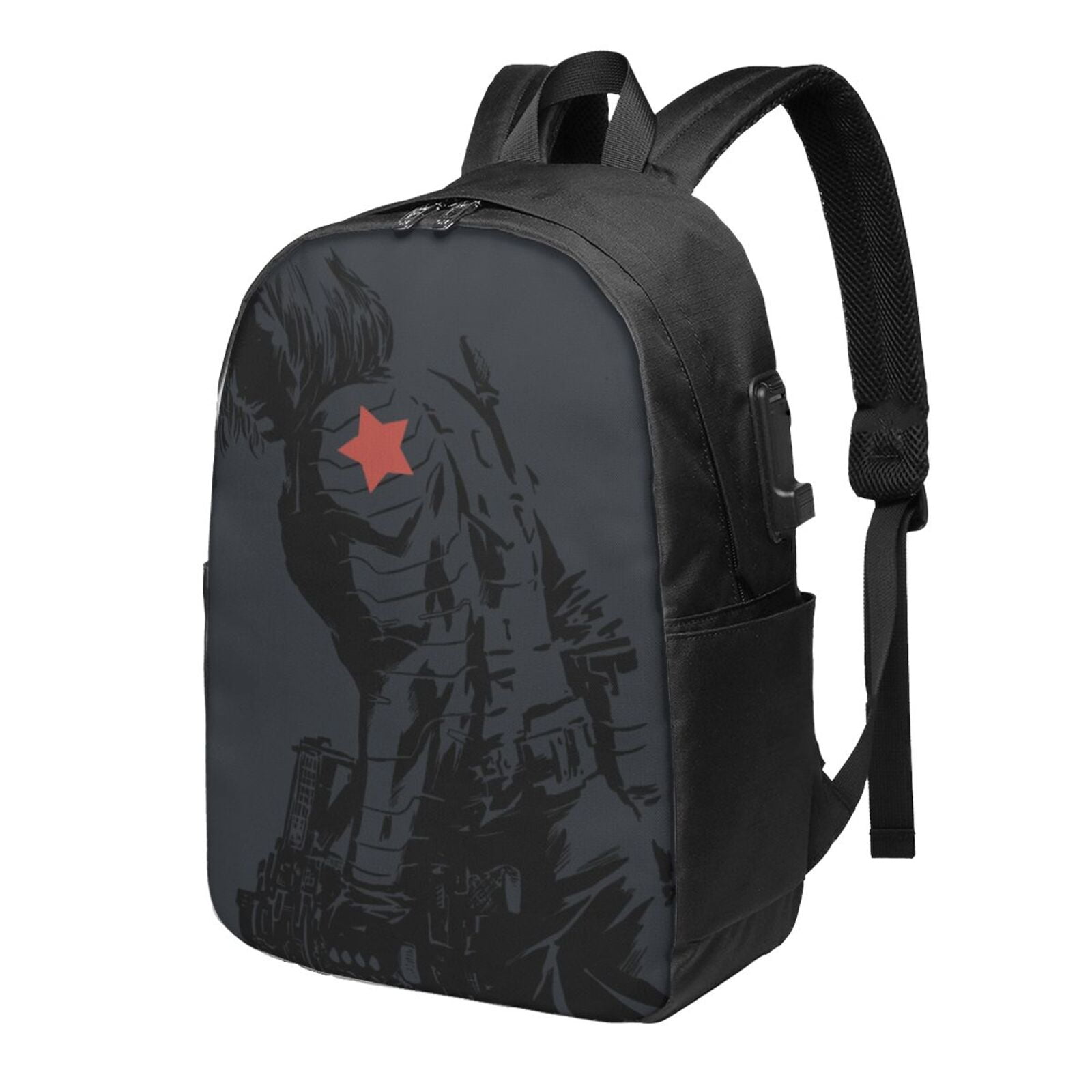 Bucky Barnes Winter Soldier Backpack Fashion Travel Backpack Laptop ...