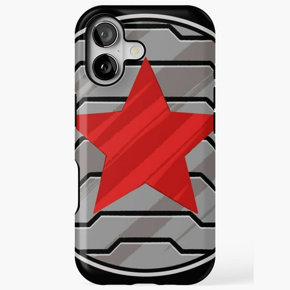 Bucky Barnes Winter Soldier Emblem Tribute Art iPhone Case 17 to 11 Pro ...
