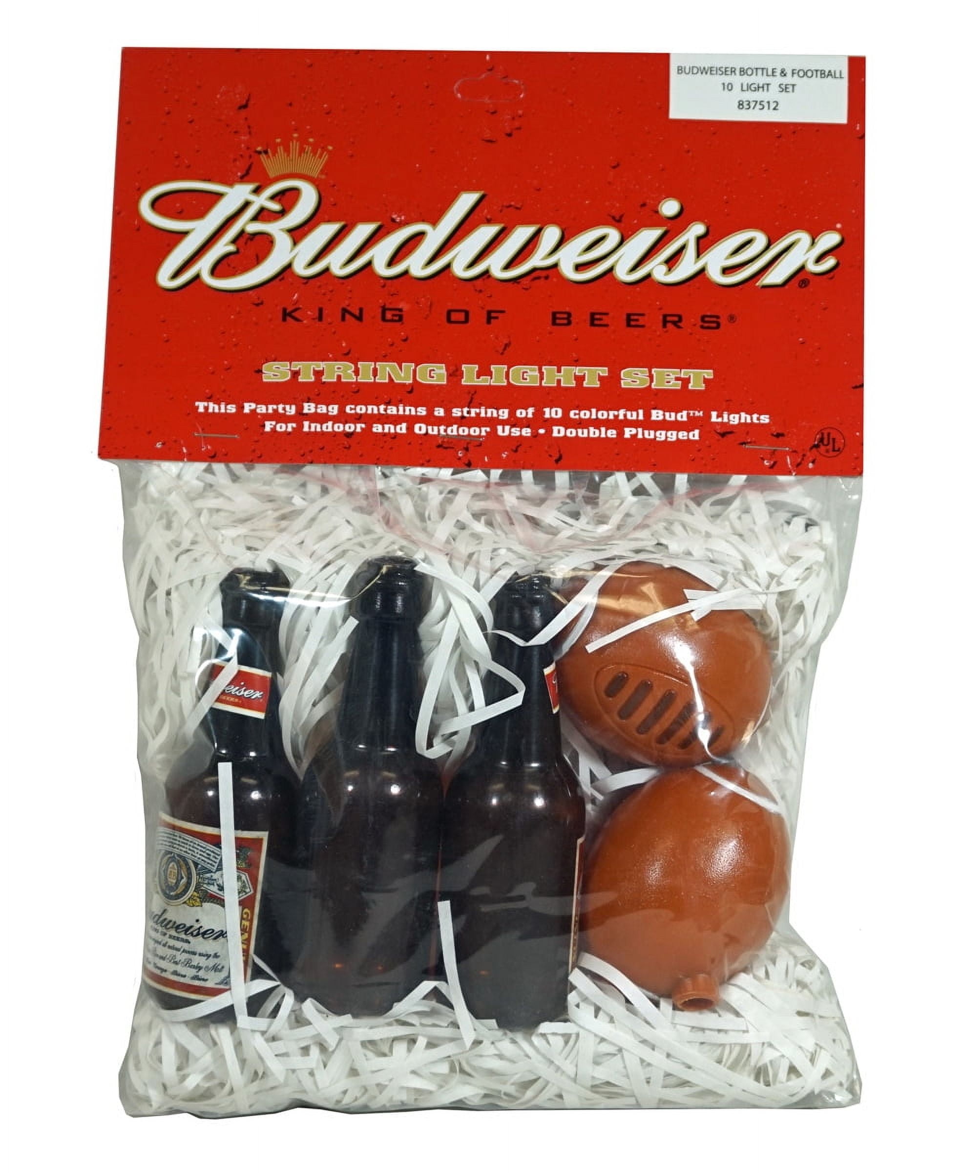 Bud Football Beer Bottle String Light Set - Walmart.com