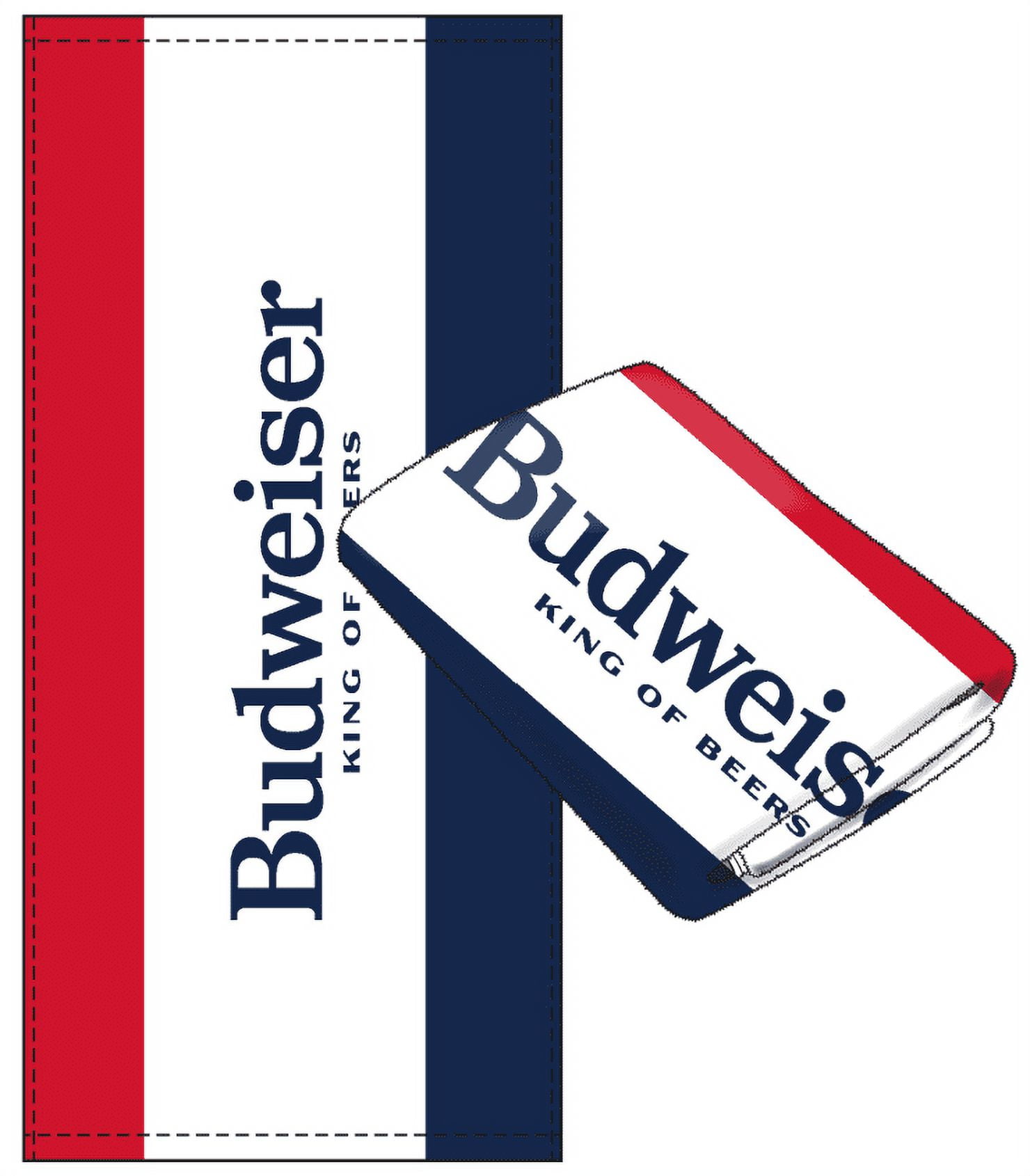 Budweiser Heritage Licensed Beach Towel 34x64 Cotton Polyester for Pool ...