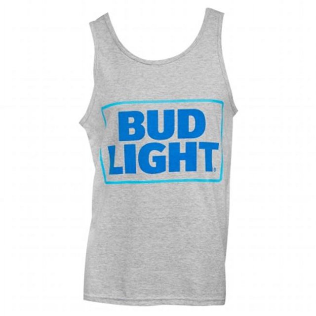 Bud Light 34569L Mens Bud Tank Top, Grey - Large - Walmart.com