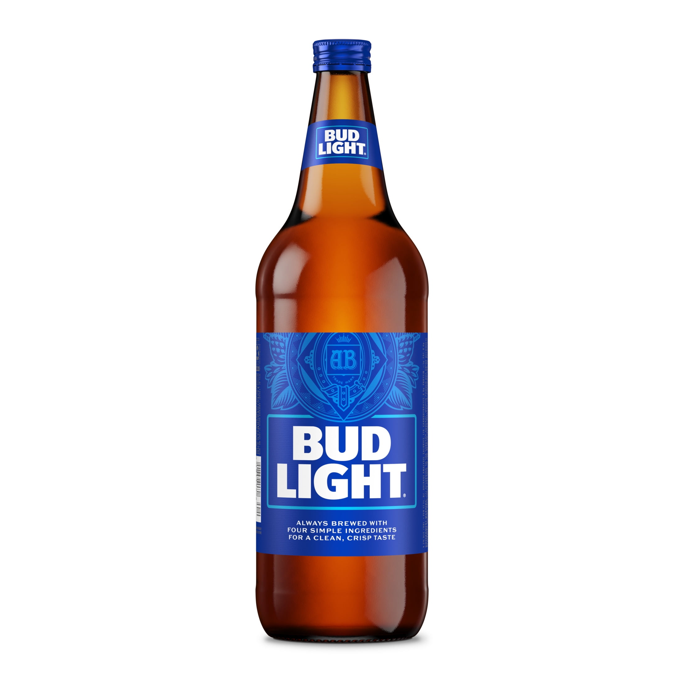 Bud Light American Light Lager Beer 32 fl oz 1 Glass Bottle 4.2% ABV ...