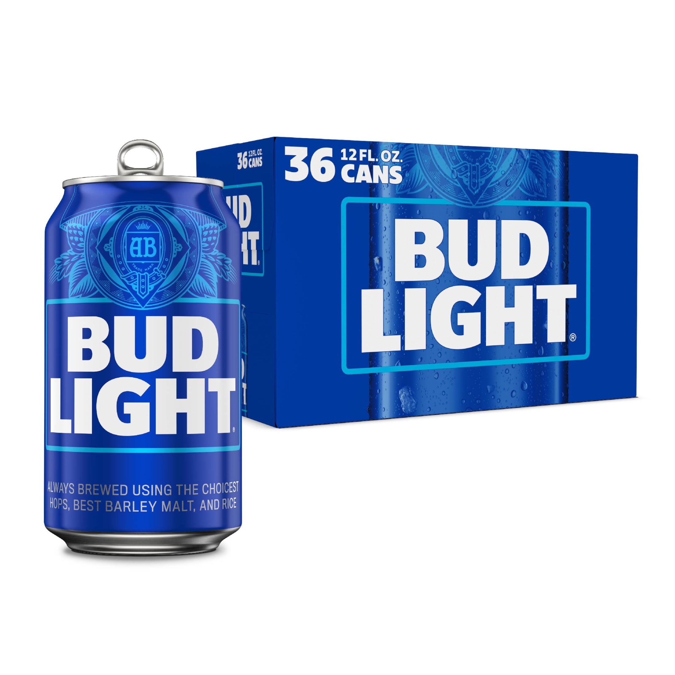 Bud Light American Lager Beer 36 Pack 12 fl oz Aluminum Cans 4.2% ABV ...