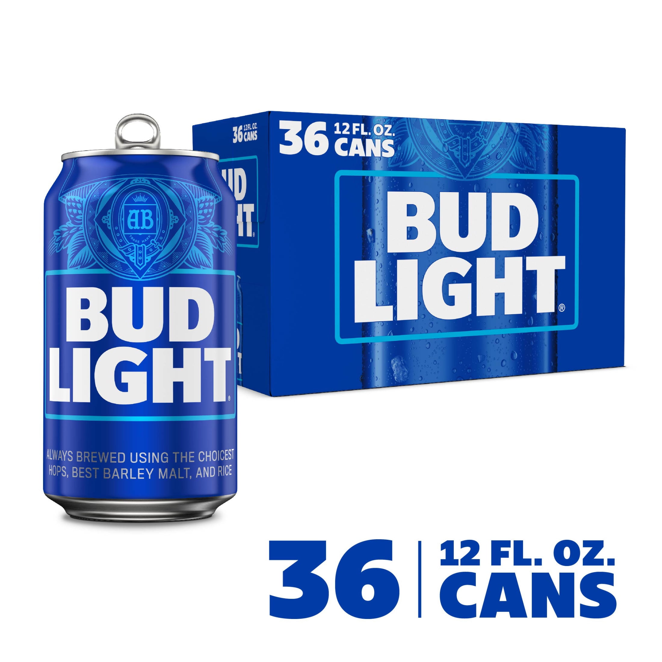 Bud Light Beer, 36 Pack 12 fl. oz. Cans, 4.2% ABV, Domestic - Walmart.com