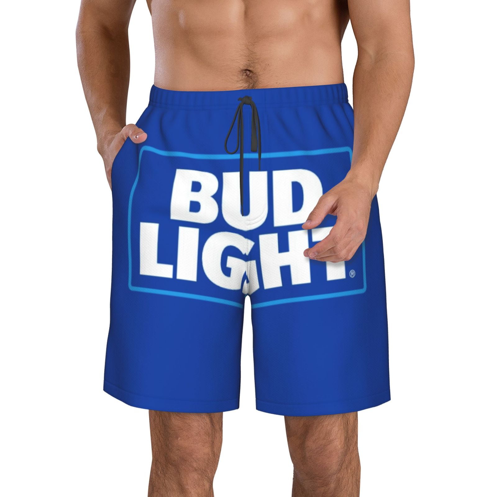 Bud Light Beer Men's Beach Shorts Summer Surf Beach Pants Board Shorts Bathing Suits M - Walmart.com