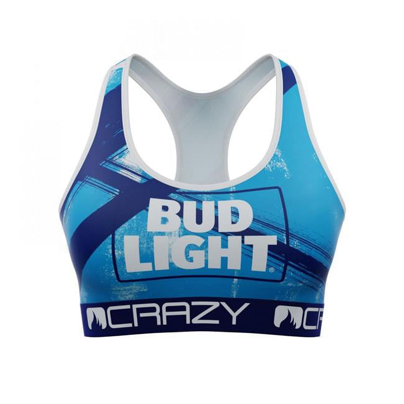 Bud Light Sporty Logo Racerback Sports Bra-Medium - Walmart.com