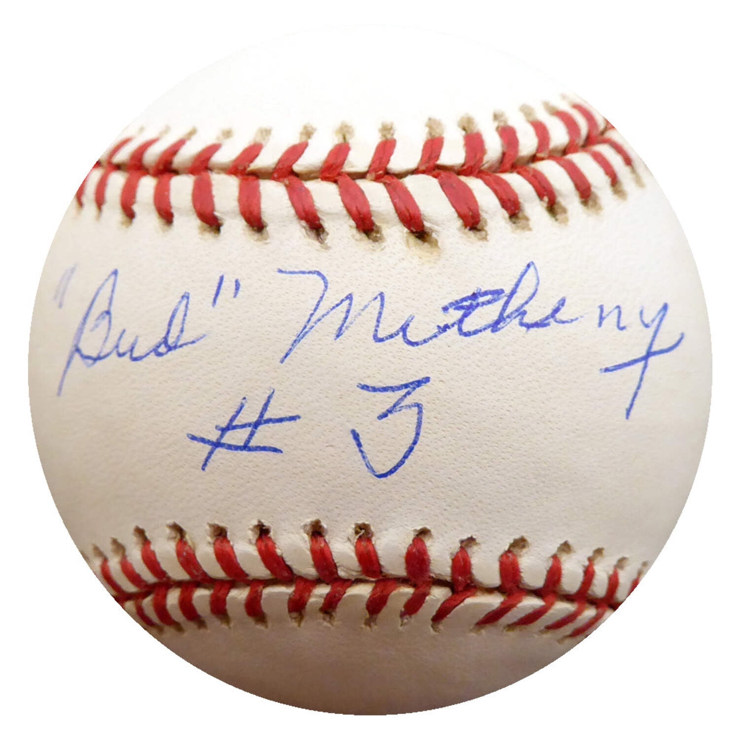 Bud Metheny Autographed Official AL Baseball New York Yankees "#3 ...
