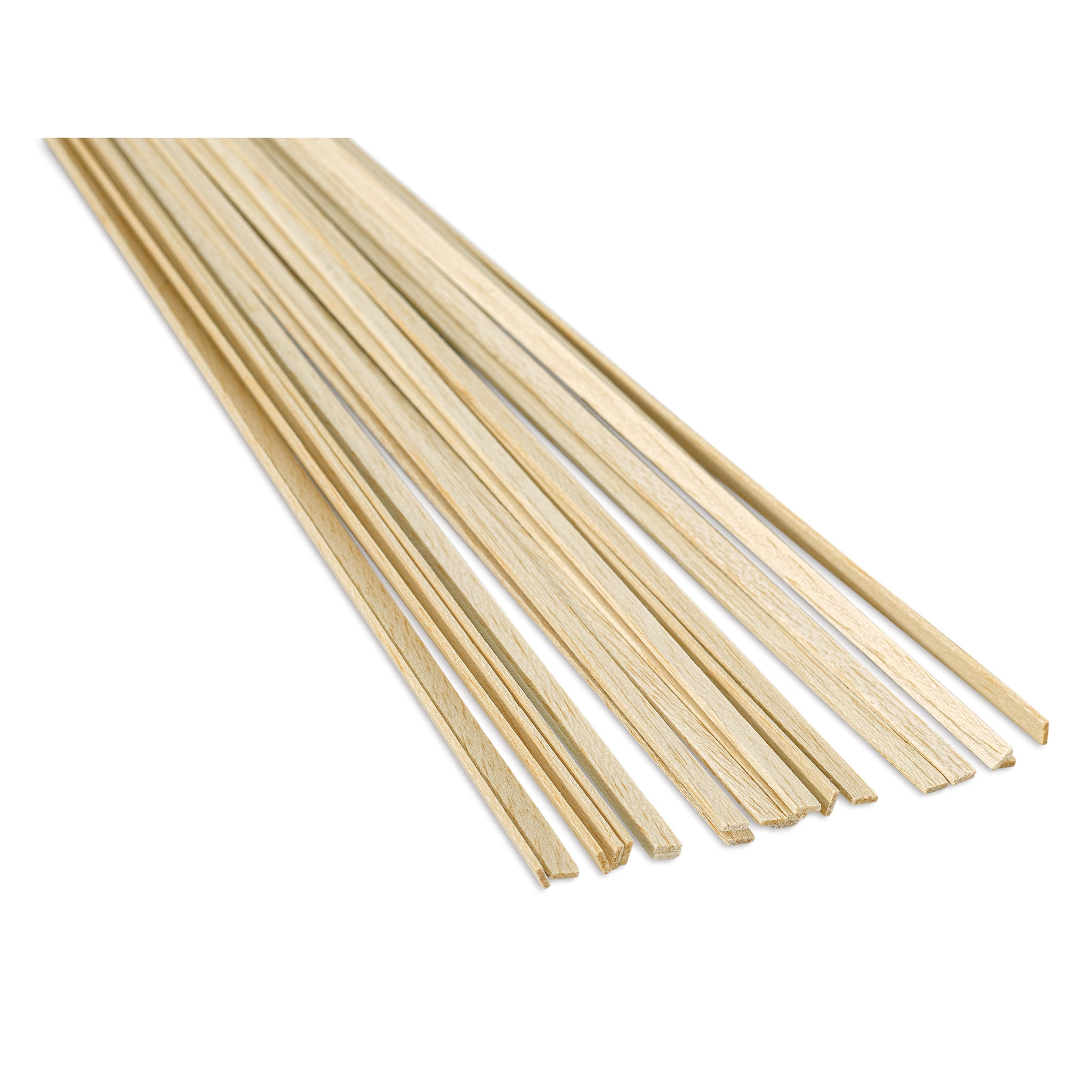 Bud Nosen Balsa Wood Sticks - 1/16" x 1/4" x 36", Pkg of 30 - Walmart.com
