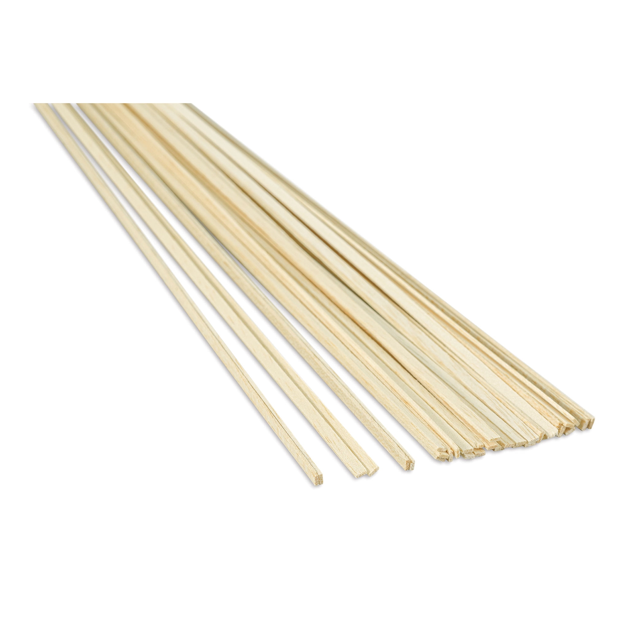 Bud Nosen Balsa Wood Sticks - 1/16" x 3/16" x 36", Pkg of 36 - Walmart.com