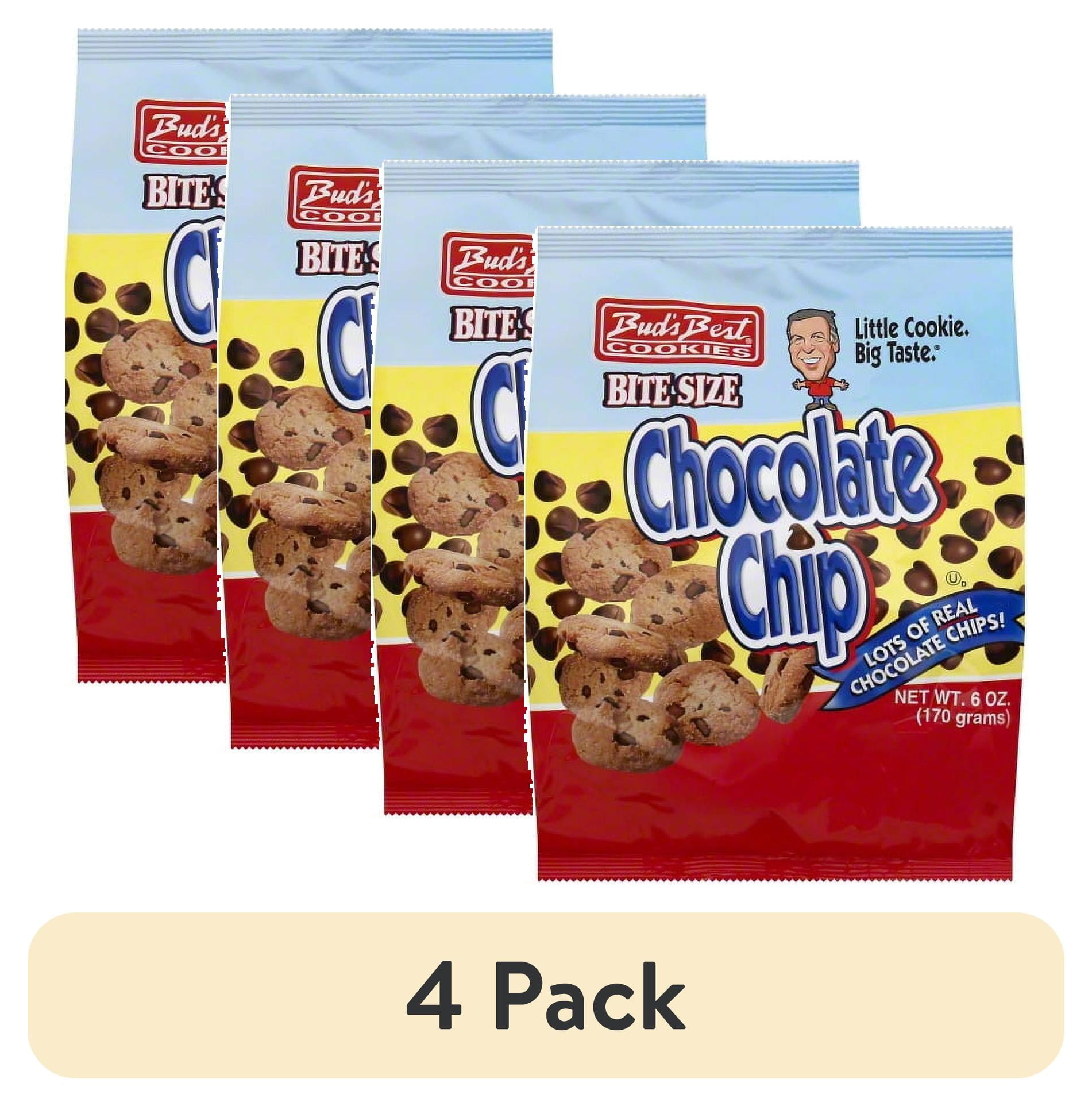 (4 pack) Bud's Best Chocolate Chip Cookies Bite Size, 6 Oz. - Walmart.com