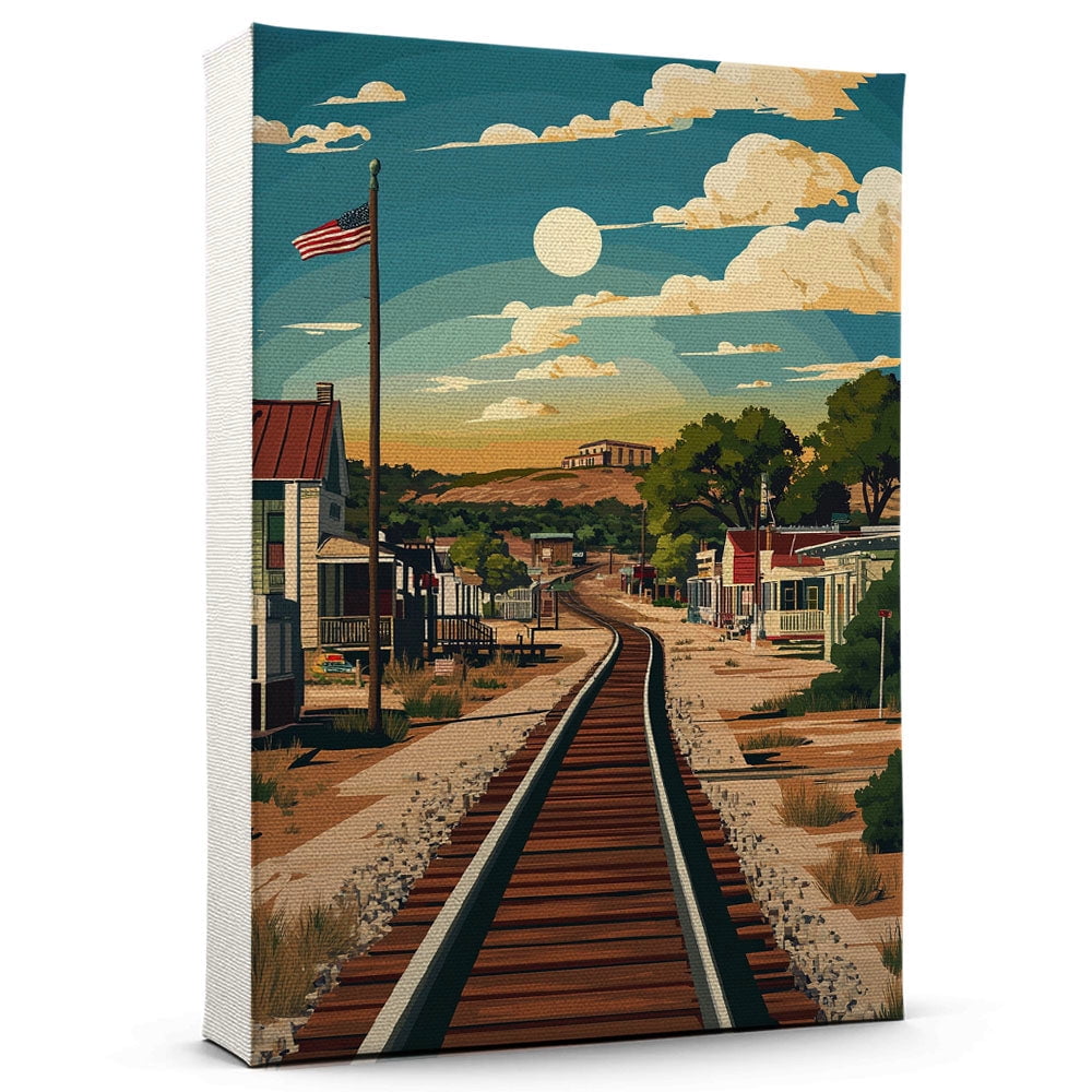 Buda Travel Canvas, Vintage City Canvas Texas Canvas Wall Art, Buda ...