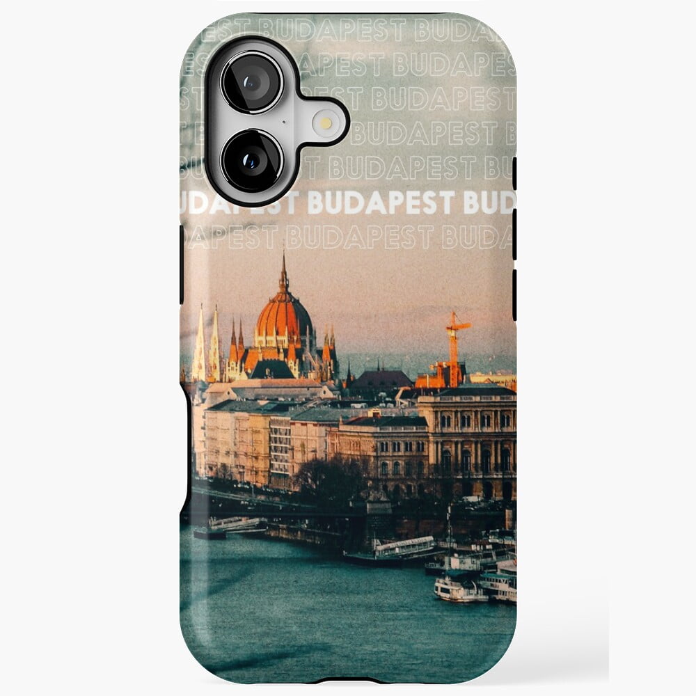 Budapest City Minimal Art Travel Gift Phone Case with iPhone 17 11 12 ...