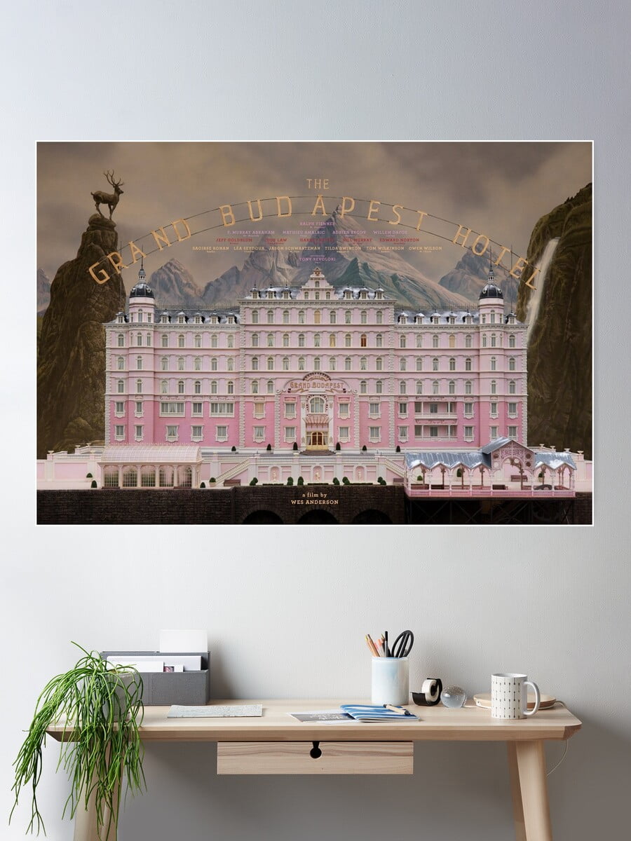 Budapest Hotel Film Poster Wall Art Modern Wall Decor For Living Room ...