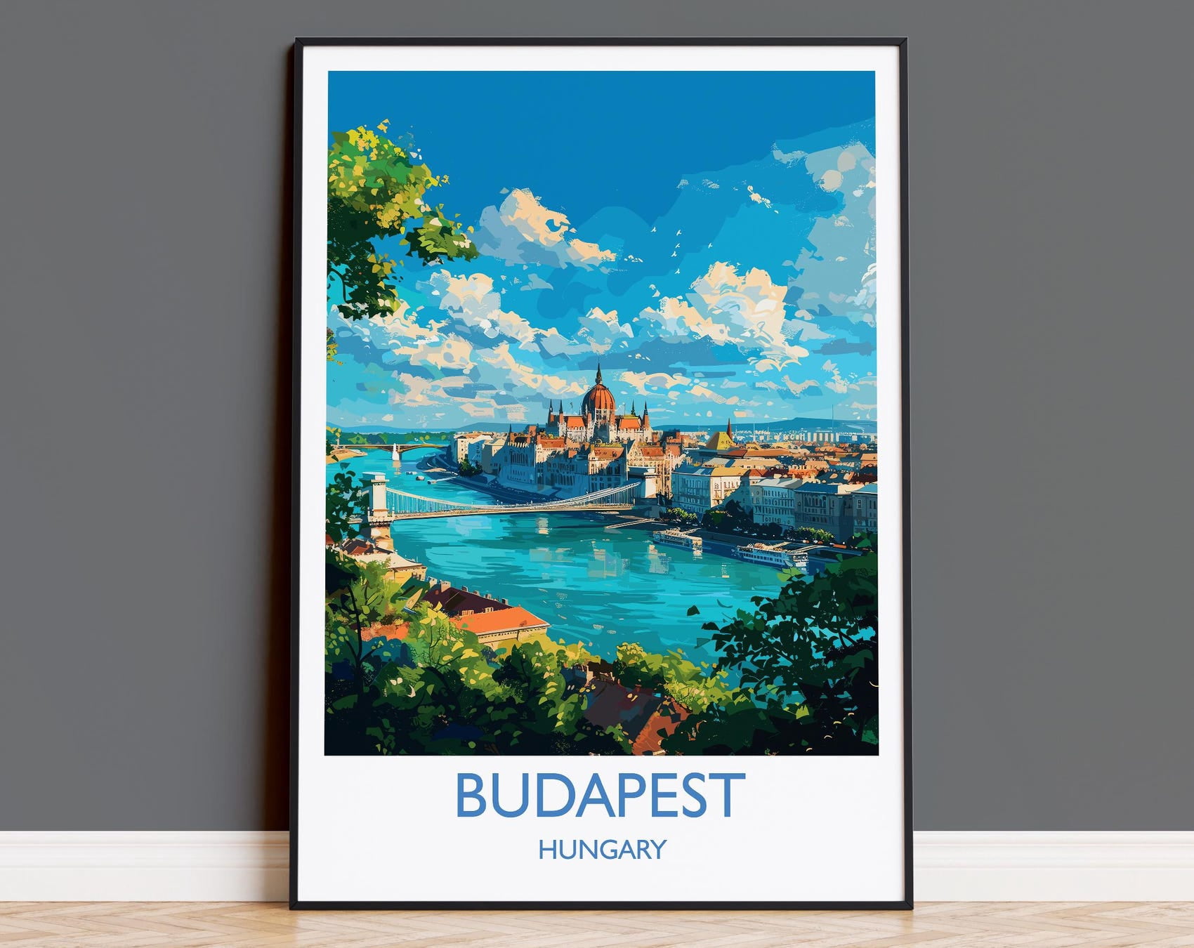 Budapest Travel Print Wall Art, Travel Poster of Budapest, Budapest Art ...