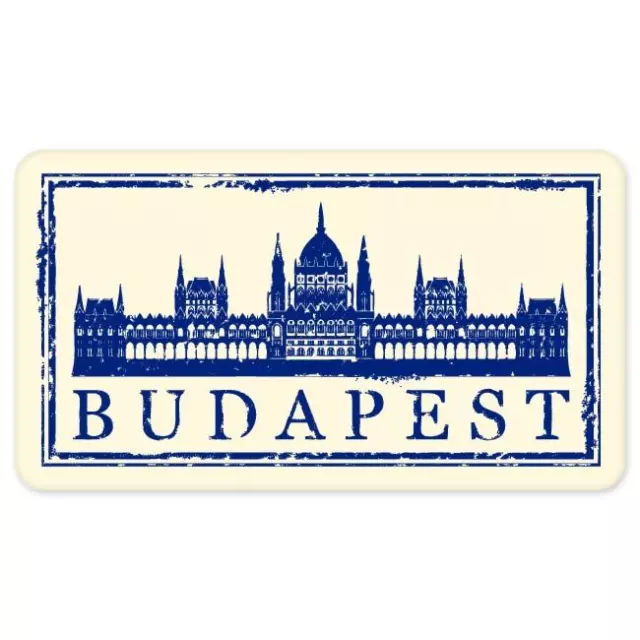 Budapest Travel Window Suitcase Sticker Phone Decal Water Bottle ...