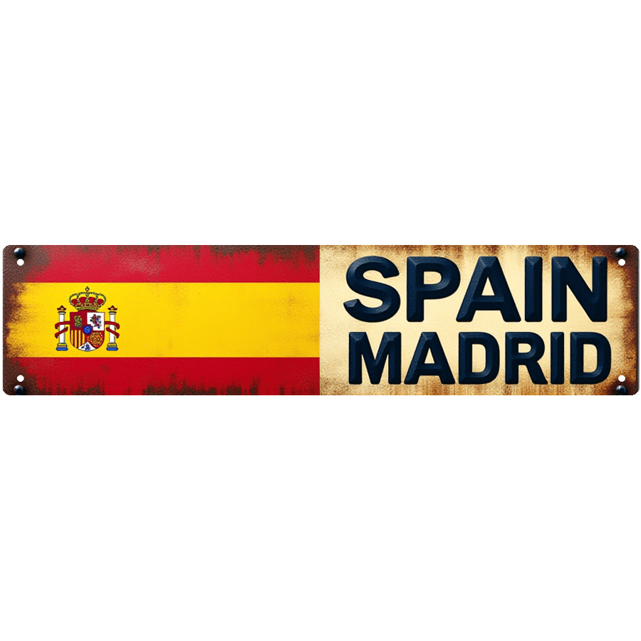 Budapest Vintage Tin Sign - 12x8 Inches - Ideal for Hungarian Decor ...