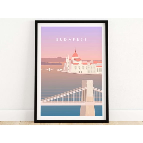 Budapest Wall Art Poster Print Hungary Travel Poster Budapest City ...