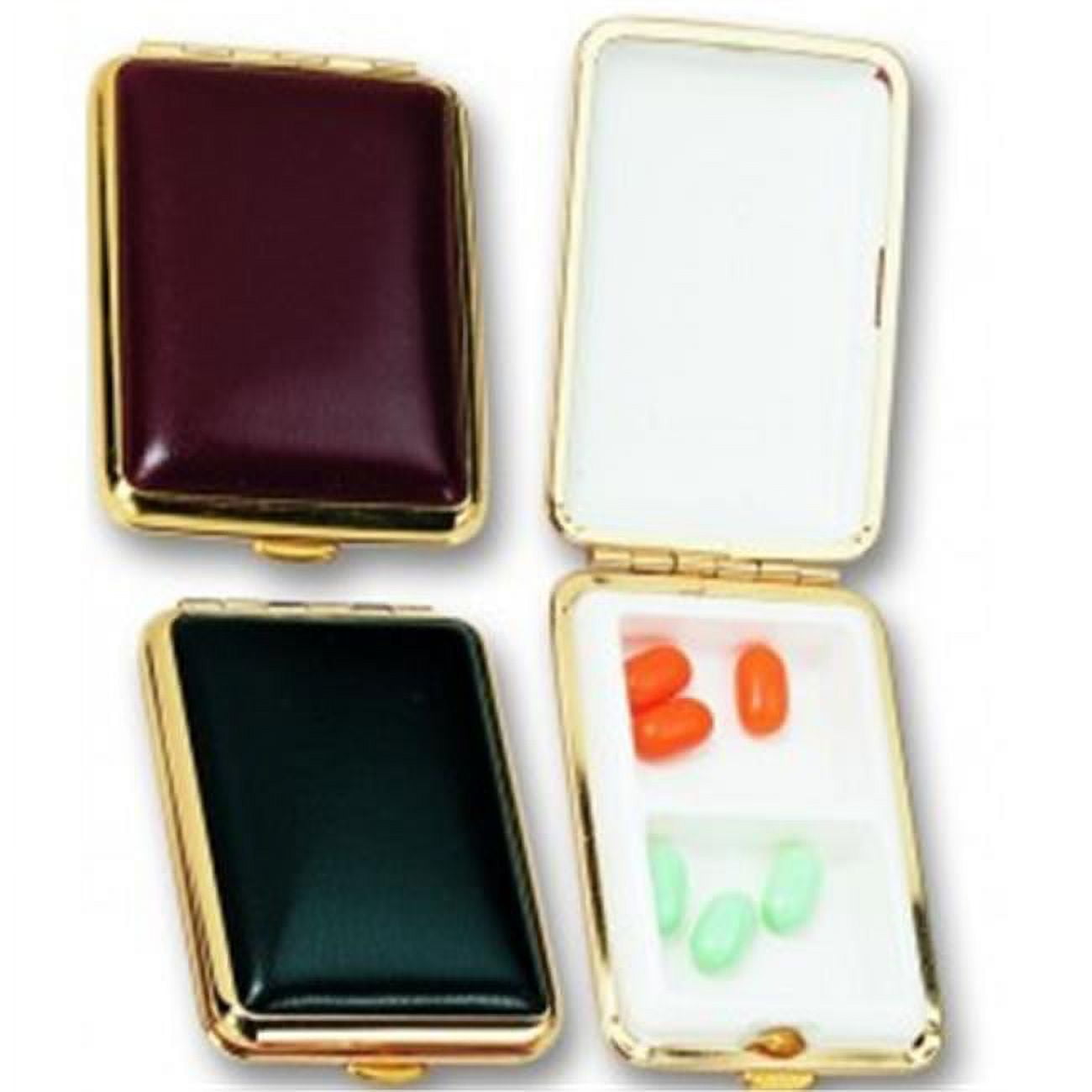 Budd Leather MG 860-4 Pill Box - Walmart.com